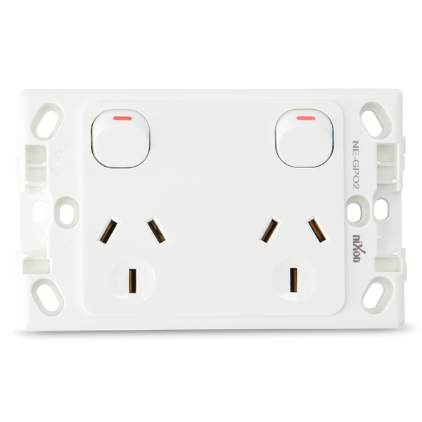Double 10Amp Powerpoint / GPO Outlet – Nixon Data Comms & Electrical