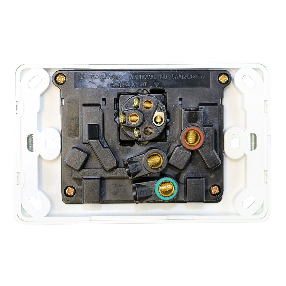 Double 10Amp Powerpoint / GPO Outlet with extra Switch – Nixon Data ...