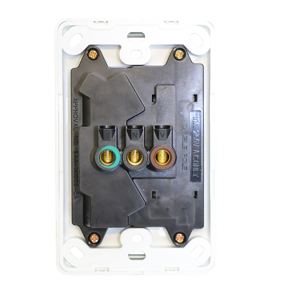 Double Vertical 10Amp Powerpoint / GPO Outlet - DOUBLE POLE – Nixon ...