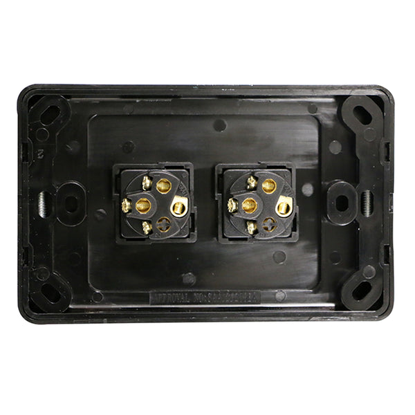 2 Gang - Wall Switch - Black – Nixon Data Comms & Electrical