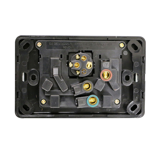 Double 10Amp Powerpoint / GPO Outlet with extra Switch - Black – Nixon ...