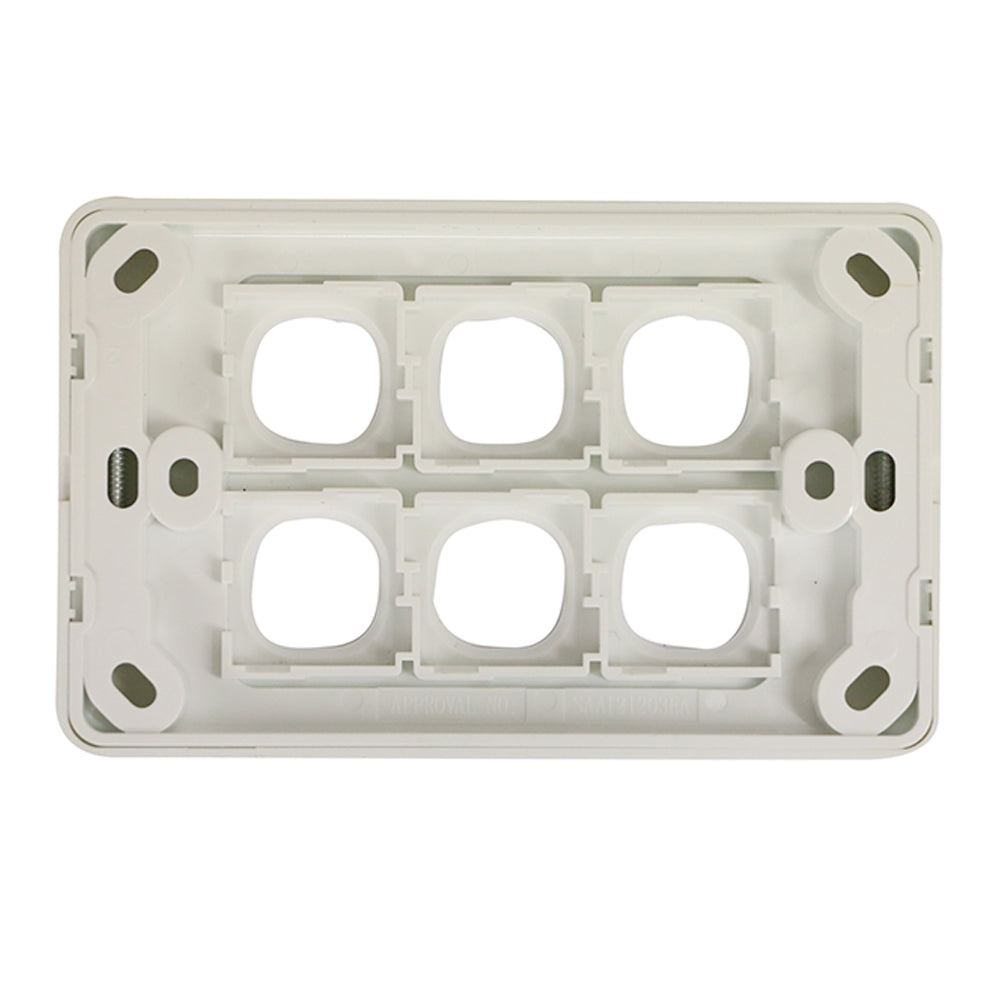 6 Gang - Wall Plate – Nixon Data Comms & Electrical