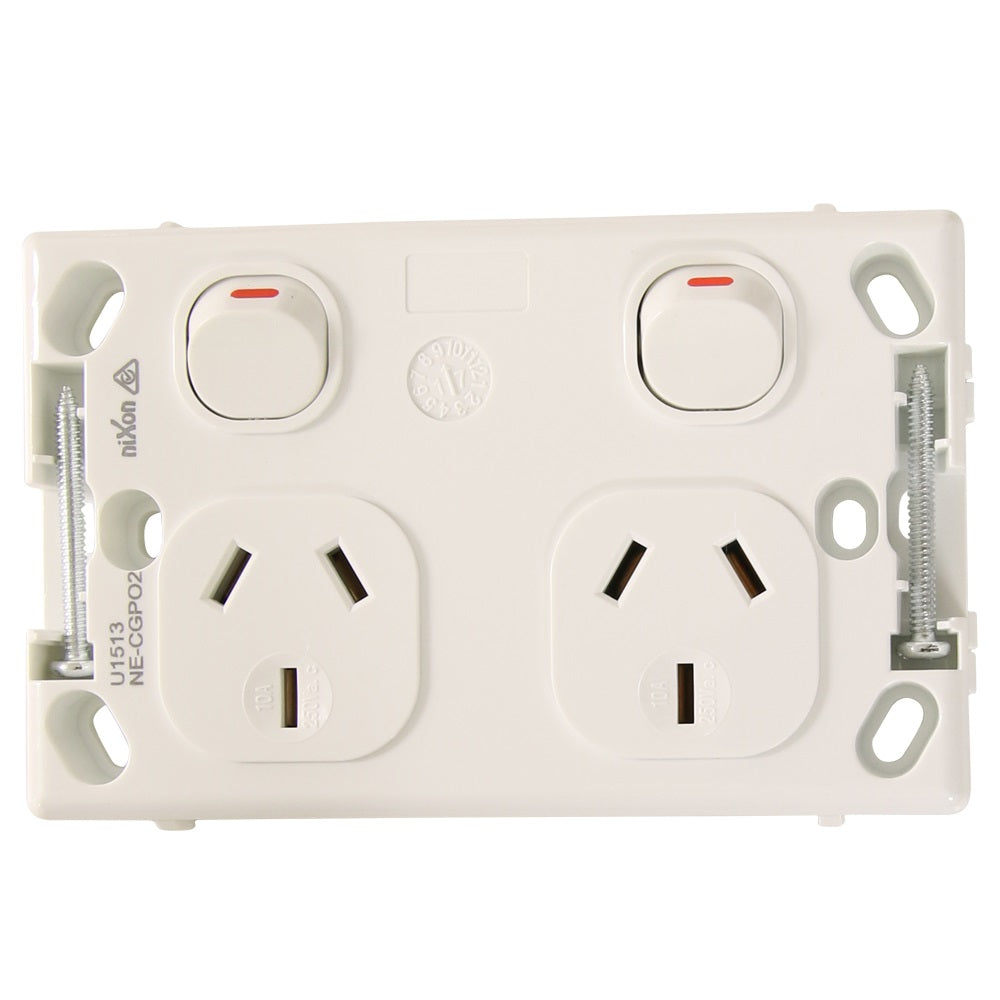 Classic Double 10Amp Powerpoint / GPO Outlet – Nixon Data Comms ...