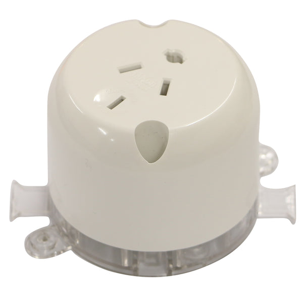 10AMP - Single Plug Base 4 PIN - White – Nixon Data Comms & Electrical
