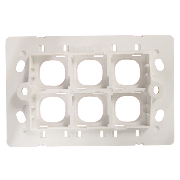 SLIM - 6 Gang Wall Plate – Nixon Data Comms & Electrical