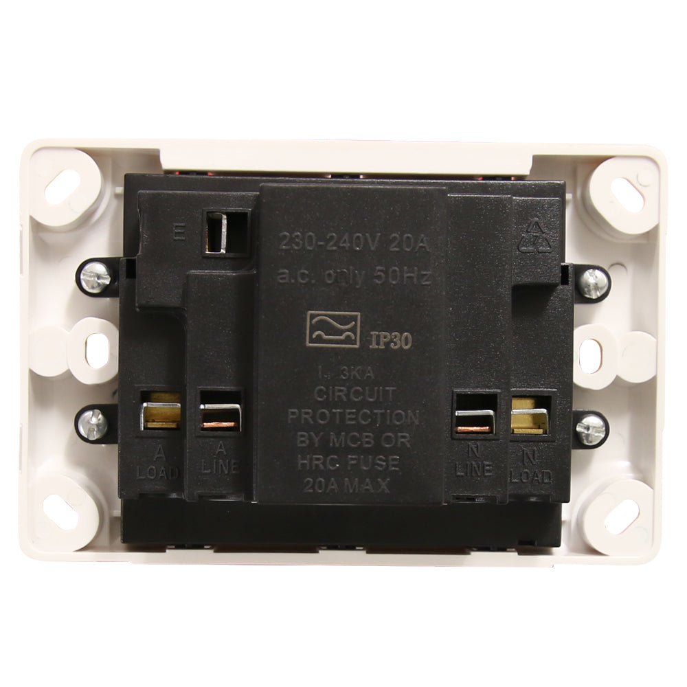 Classic Double 10Amp Powerpoint / GPO Outlet with RCD Protection ...