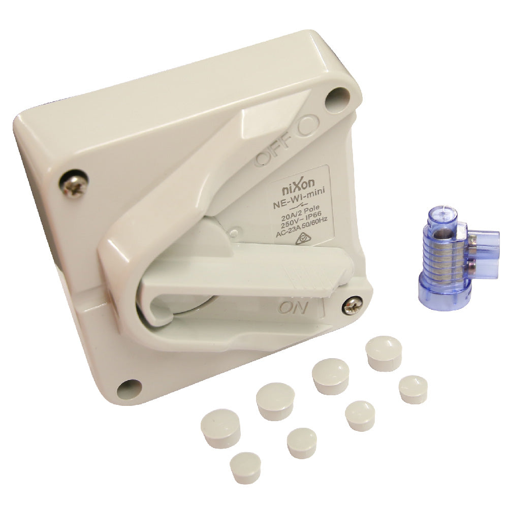 20AMP - Mini Weatherproof Isolator - 2 Pole – Nixon Data Comms & Electrical